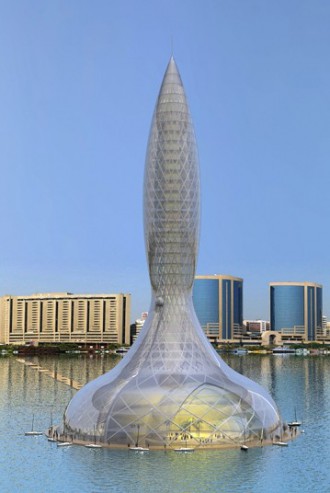 The Floating and Rotating Hoteltower - Aquatic Urbanism